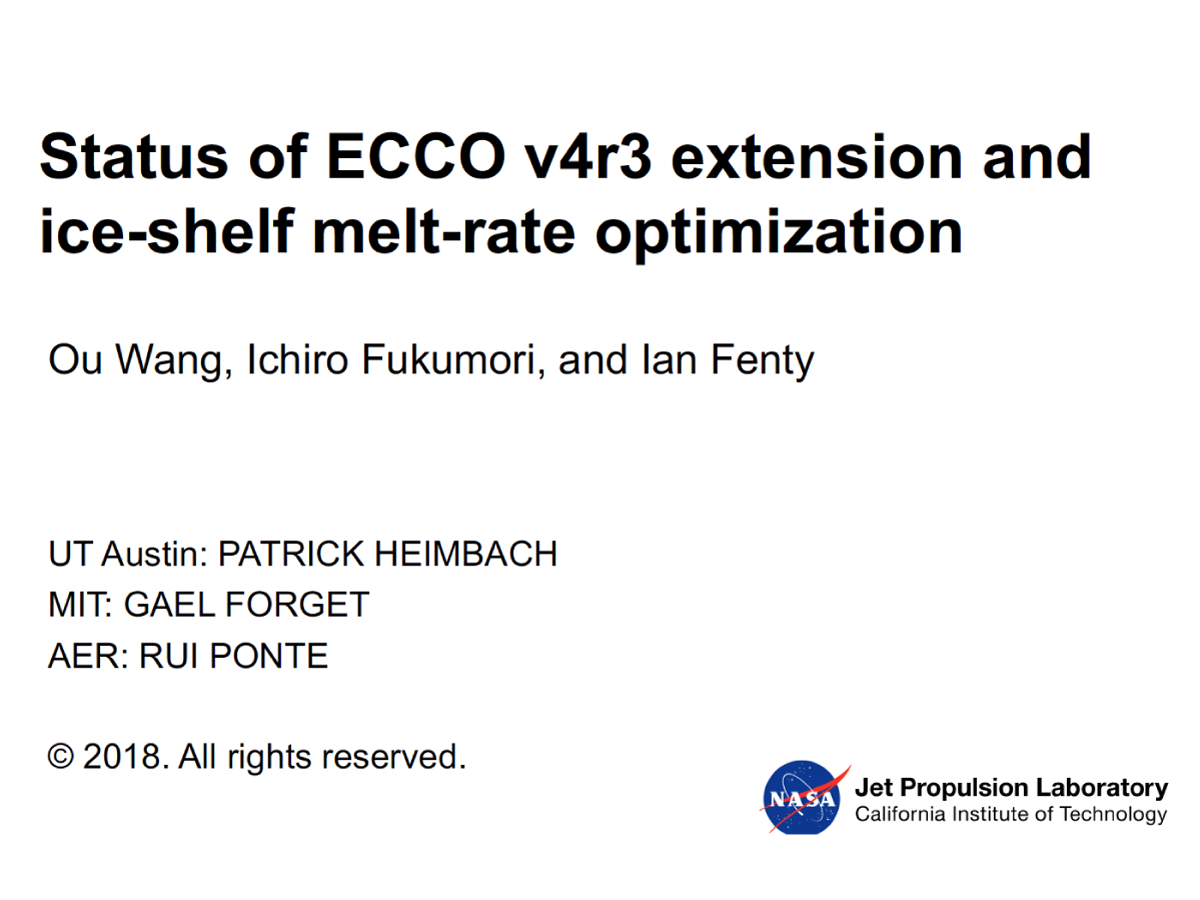 NASA ECCO - Meeting Documents