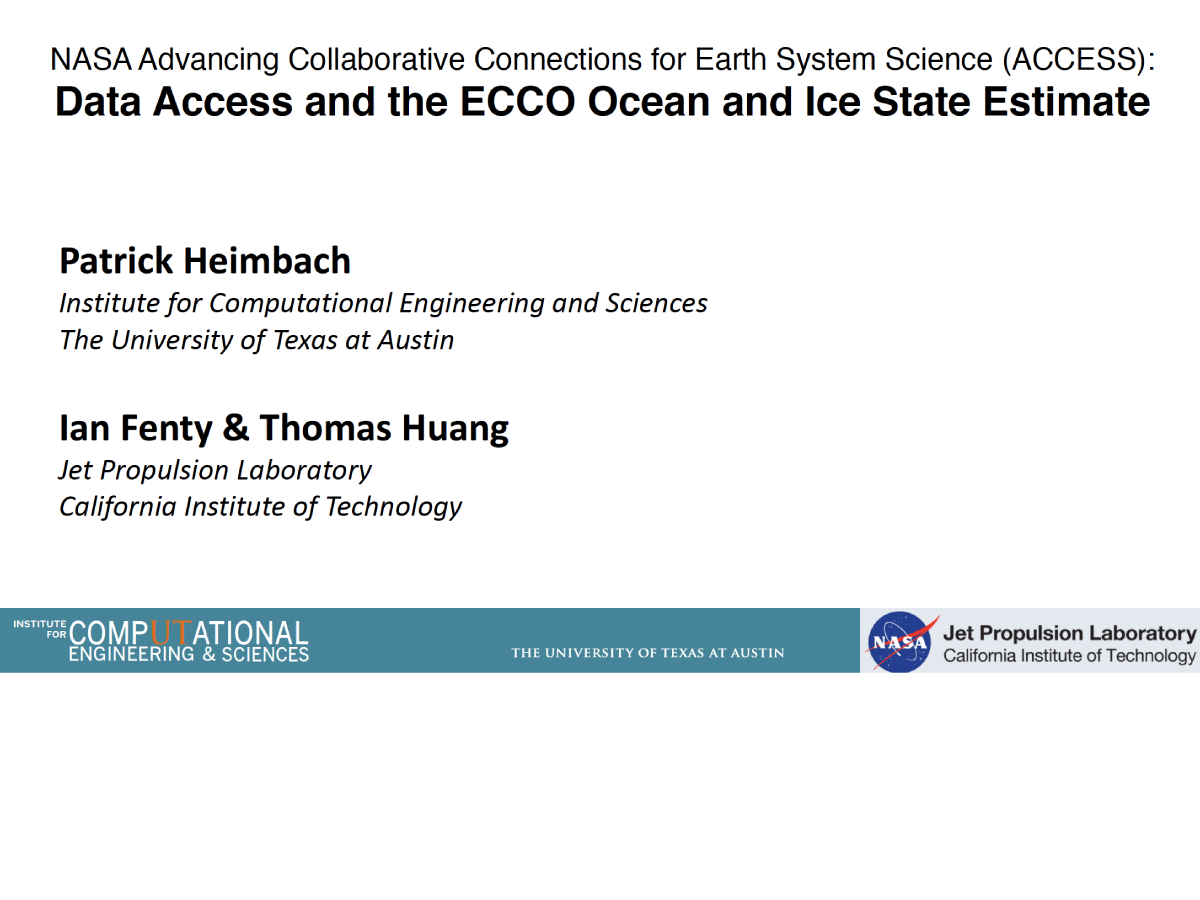 NASA ECCO - Meeting Documents