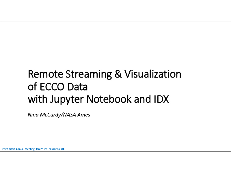 NASA ECCO - Meeting Documents
